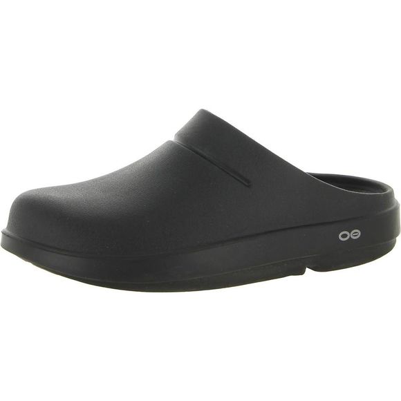 OOFOS | Shoes | Oofos Black Closed Toe Cushioned Footbed Clog Slide ...